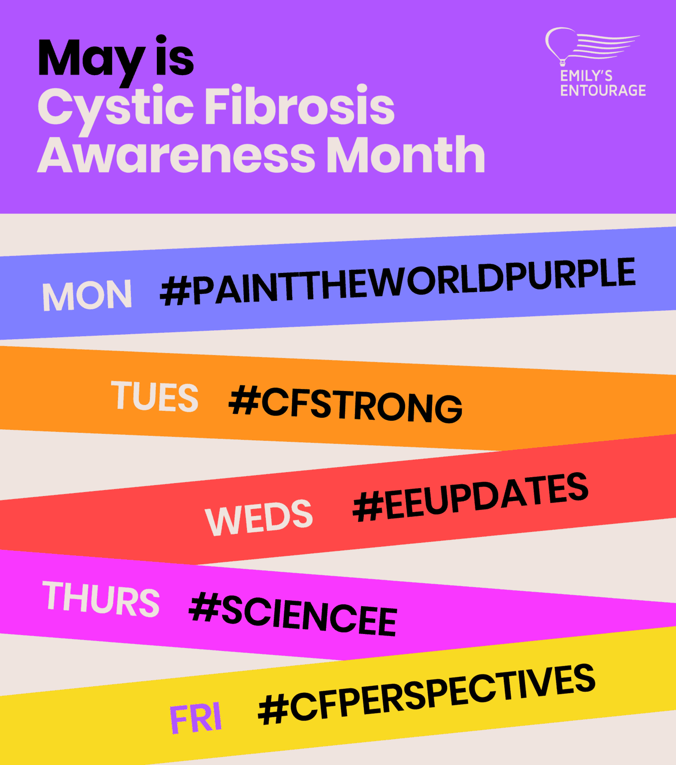 Emily's Entourage » CF Awareness Month: Putting an End to CF Once and ...